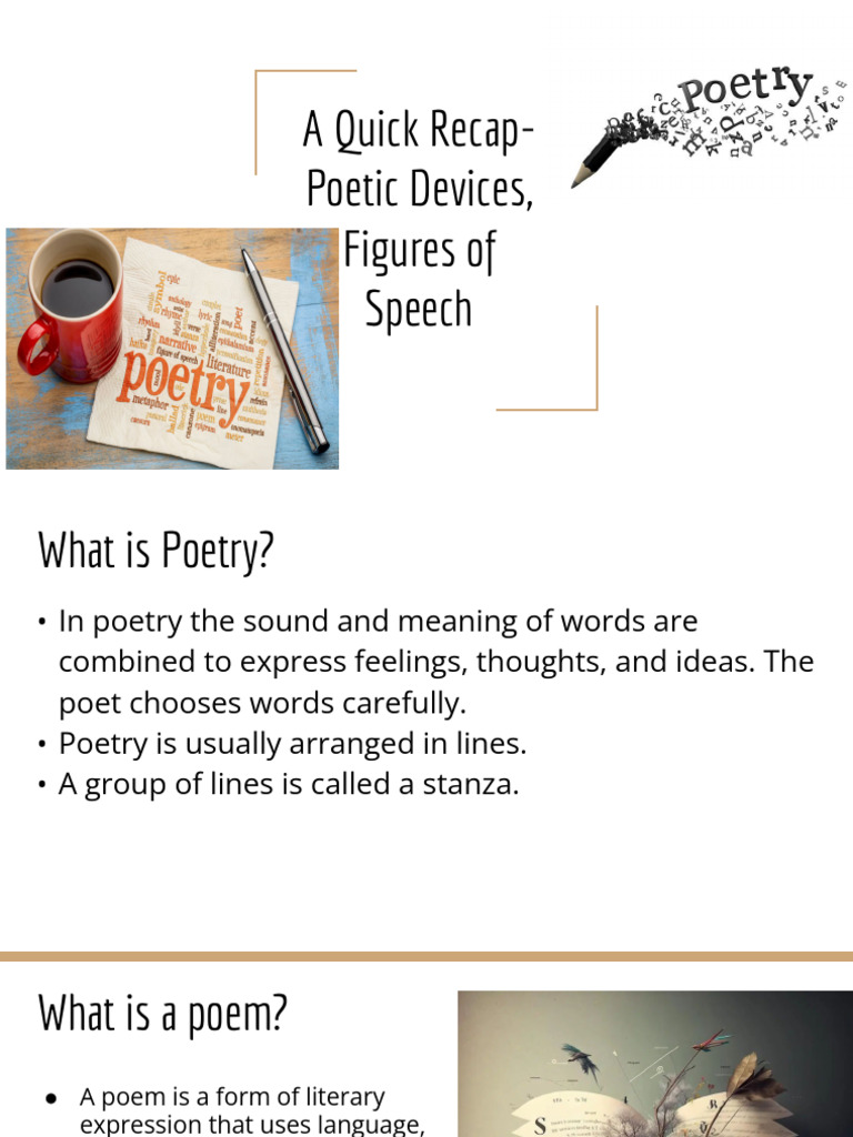 A Quick Recap- Poetic Devices, Figures of Speech | PDF | Poetry ...