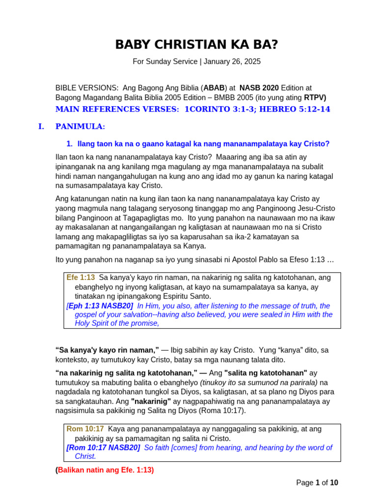 Baby Christian Ka Ba | PDF