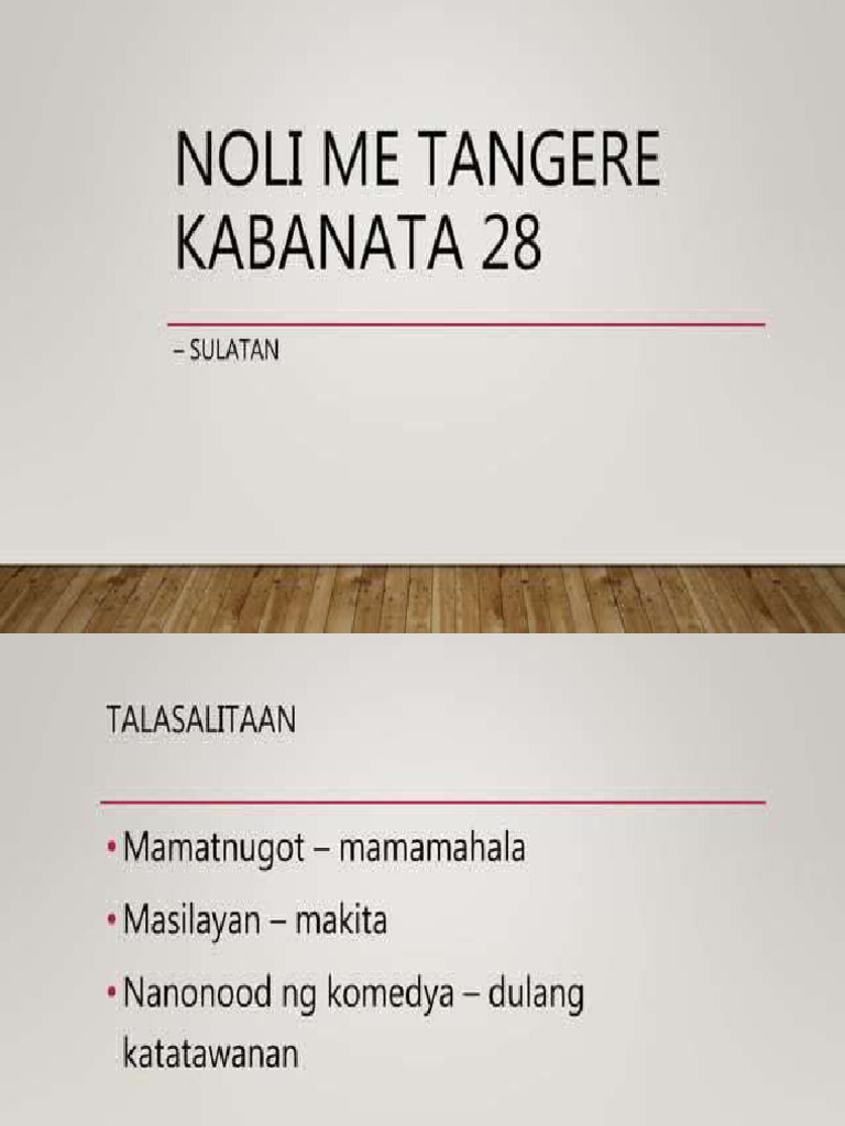 Kabanata 28 Sulatan | PDF