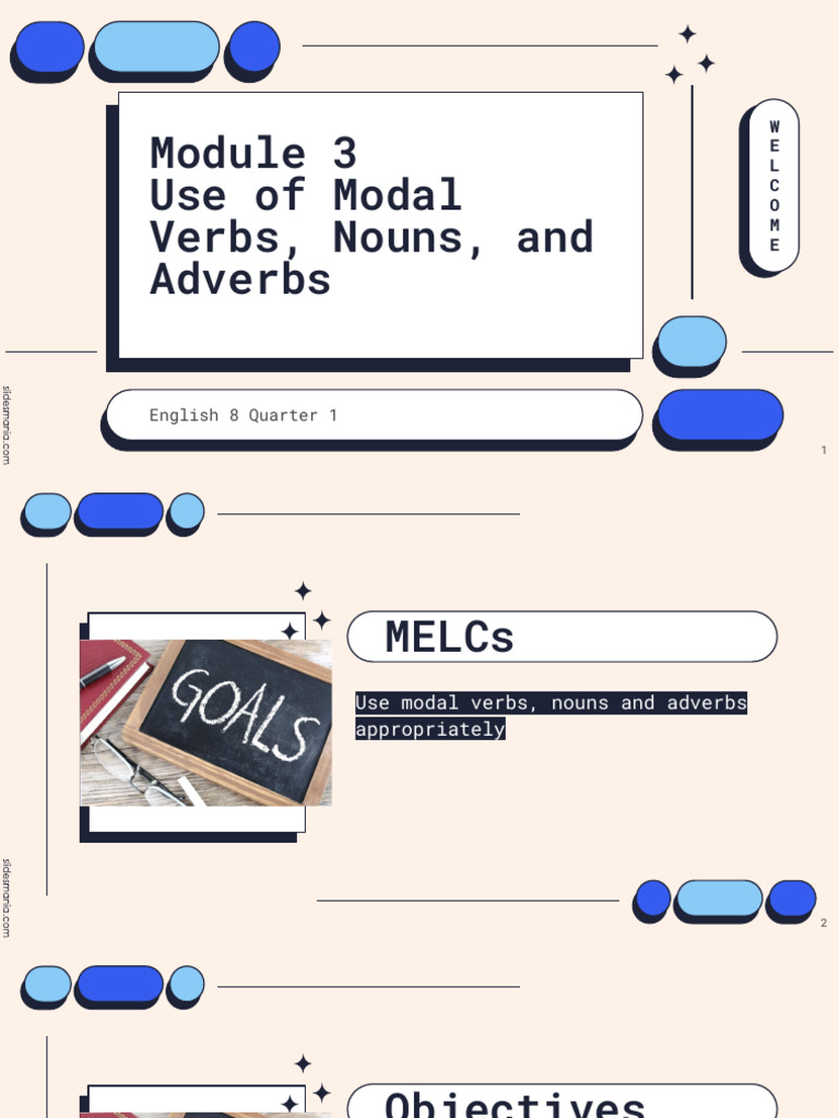Modal Verbs, Nouns, and Adverbs Guide | PDF | Verb | Linguistic Morphology