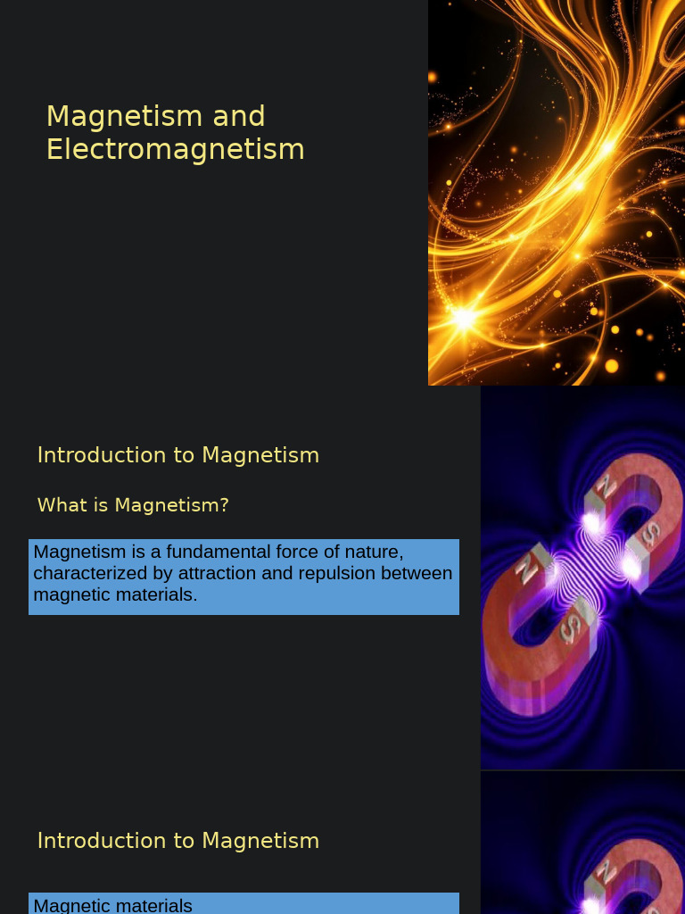 Topic 11 Magnetism-and-Electromagnetism | PDF | Magnetic Field | Magnet