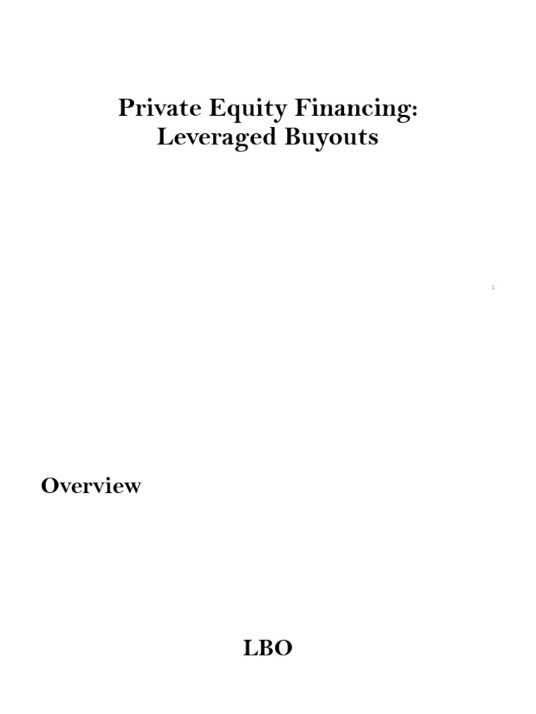 Session13 PrivateEquity | PDF