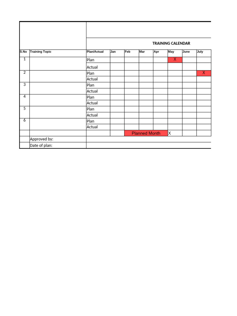 Training Calender | PDF