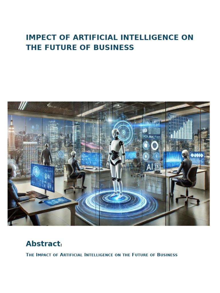 Impect of Artificial Intelligence On The Future of Business | PDF ...