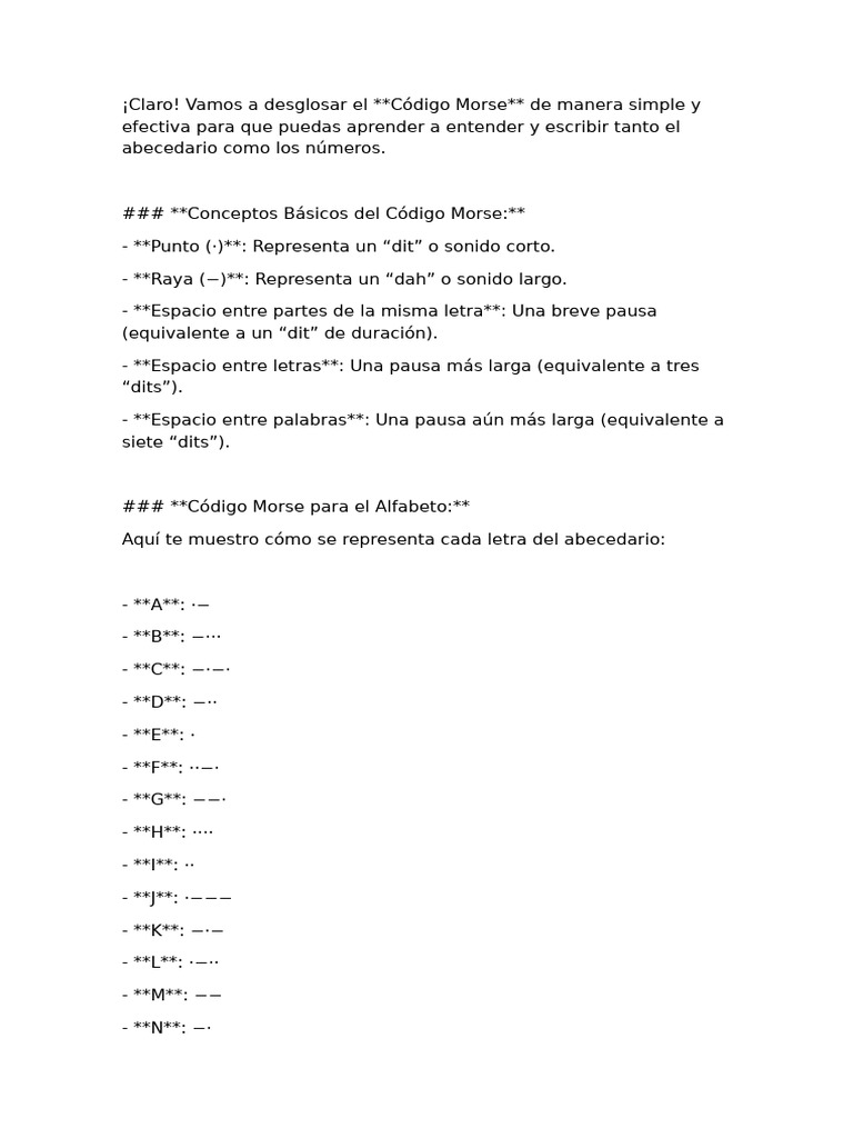 Aprende Código Morse Fácilmente | PDF