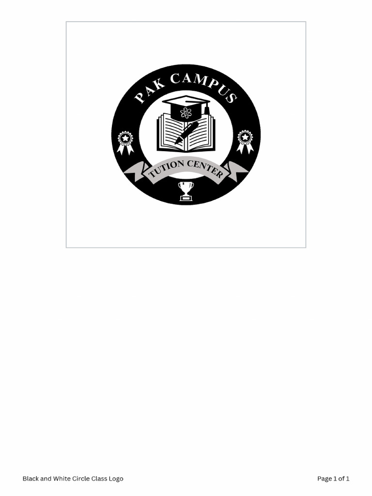 Black and White Circle Class Logo | PDF