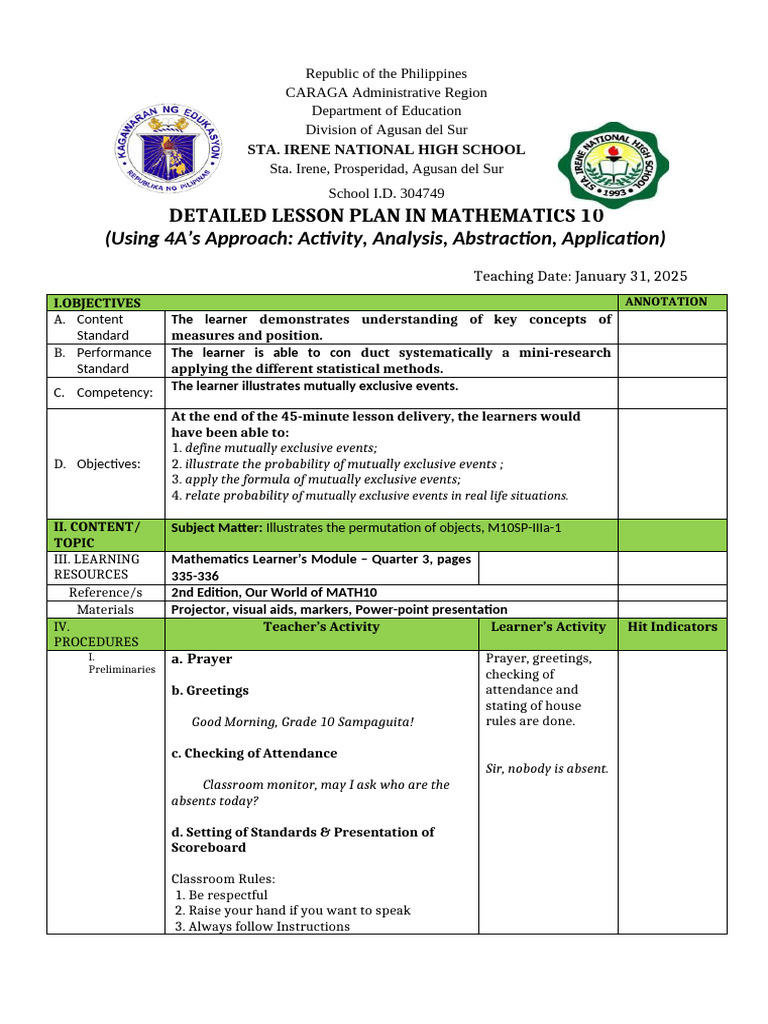 Mutually Exclusive - 4as - LP | PDF | Probability | Learning