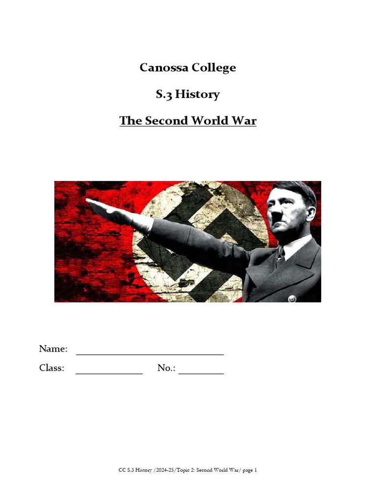202425-s3-n2-wwii-t | PDF | Great Depression | Benito Mussolini
