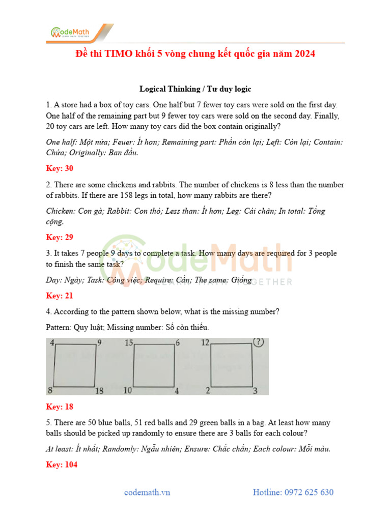 Timo5 V2 2024 2025 ANS | PDF