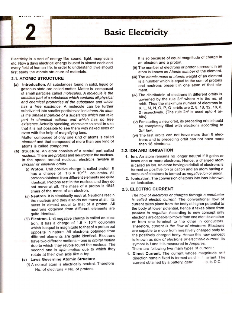 2 Basic Electricity | PDF