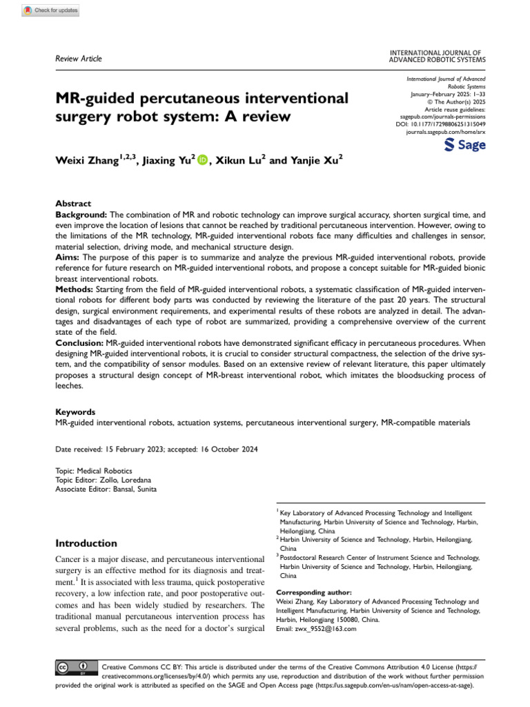 Zhang Et Al 2025 MR Guided Percutaneous Interventional Surgery Robot ...