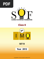 Class 6 Imo 4 Years Sample Paper Pdf Integer Test Assessment