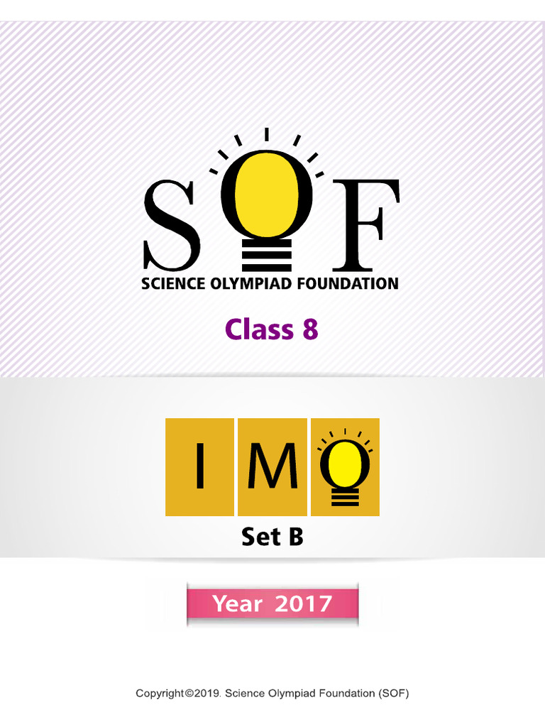 Class 8 - IMO - 2017 - Level 1 - Set B | PDF