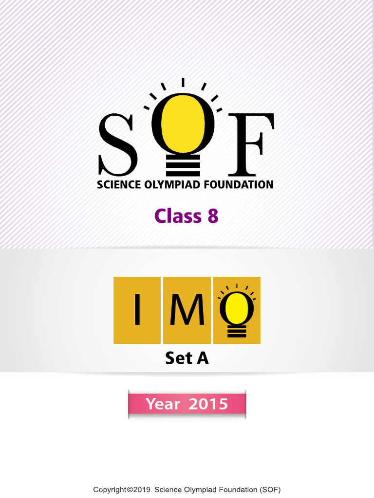 Class 8 - IMO - 2015 - Level 1 - Set A | PDF
