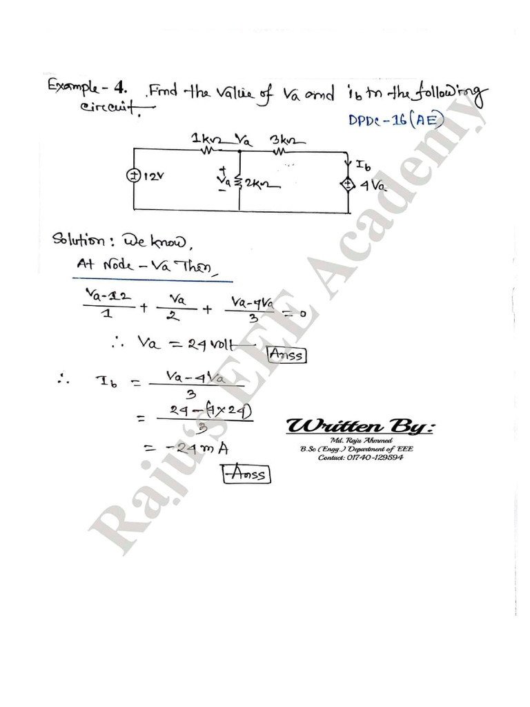 Nodal Analysis | PDF