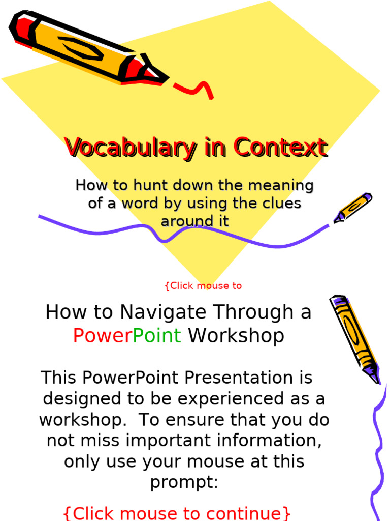 Understanding Vocabulary Context Clues | PDF