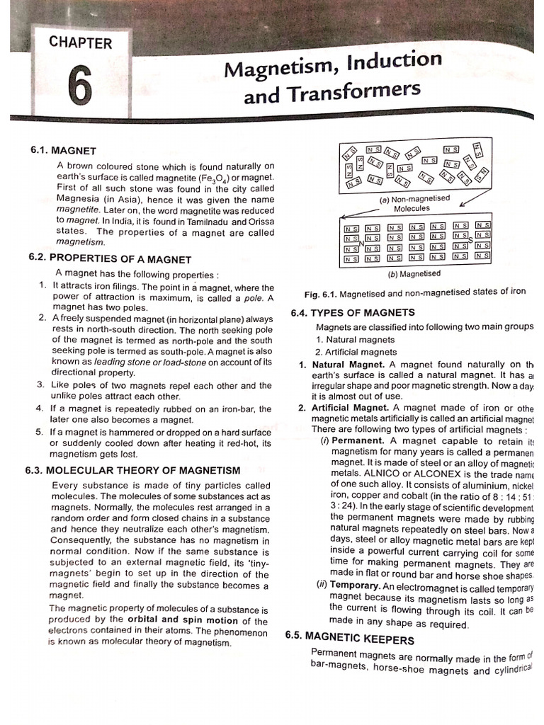 6 Magnetism Inductance and Transformers | PDF