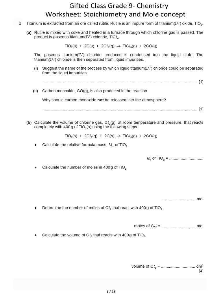 Stoichiometry Lab Report Worksheet | PDF | Sodium Hydroxide | Acid