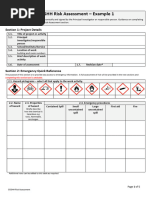 Chemical Risk Assessment Template | PDF | Risk | Dangerous Goods