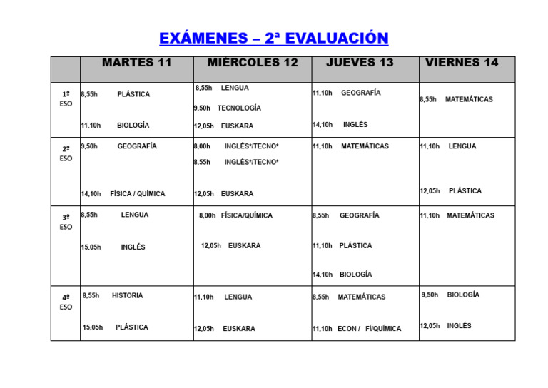 Exámenes 2 EVALUACIÓN 2025 | PDF