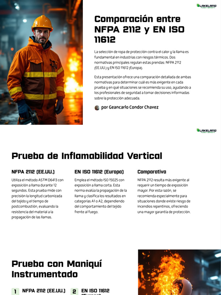 Nfpa 2112 - en Iso 11612 | PDF | Calor | Convección