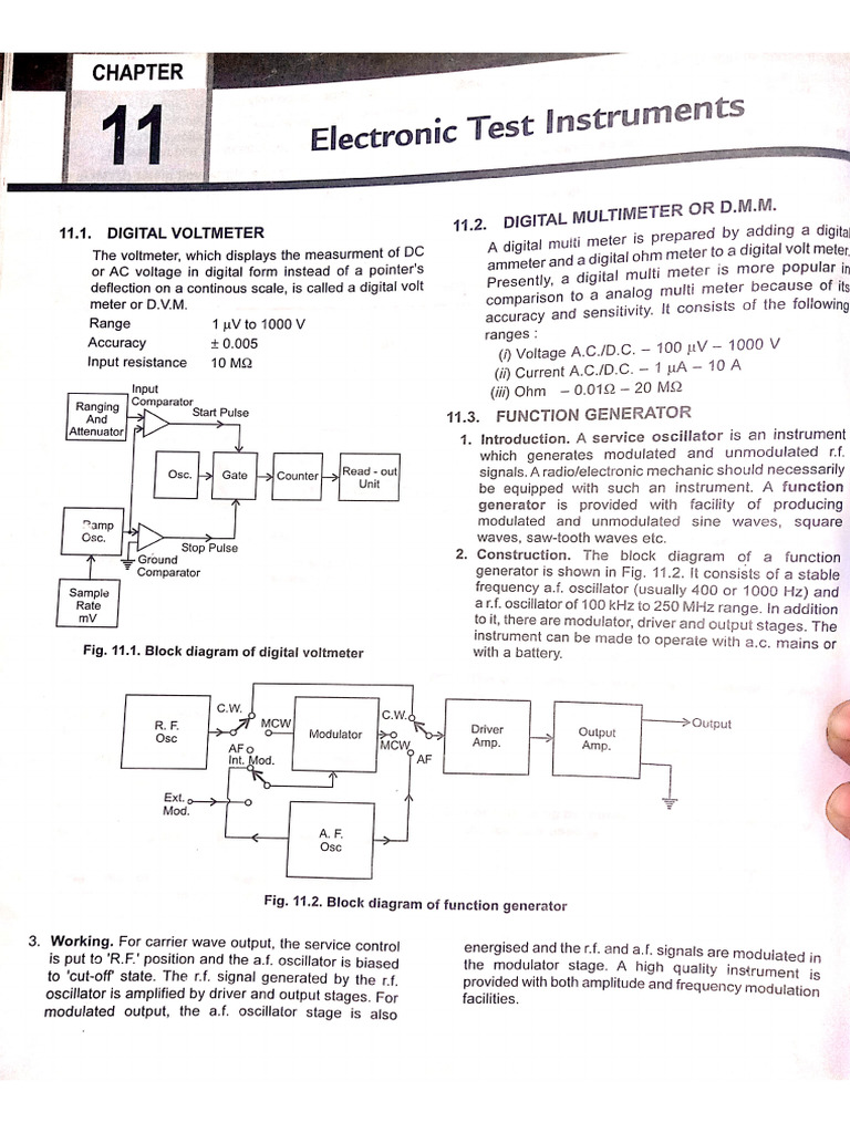 11 Electronic Test Instruments | PDF