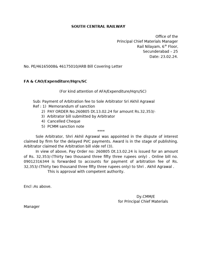 Covering Letter | PDF