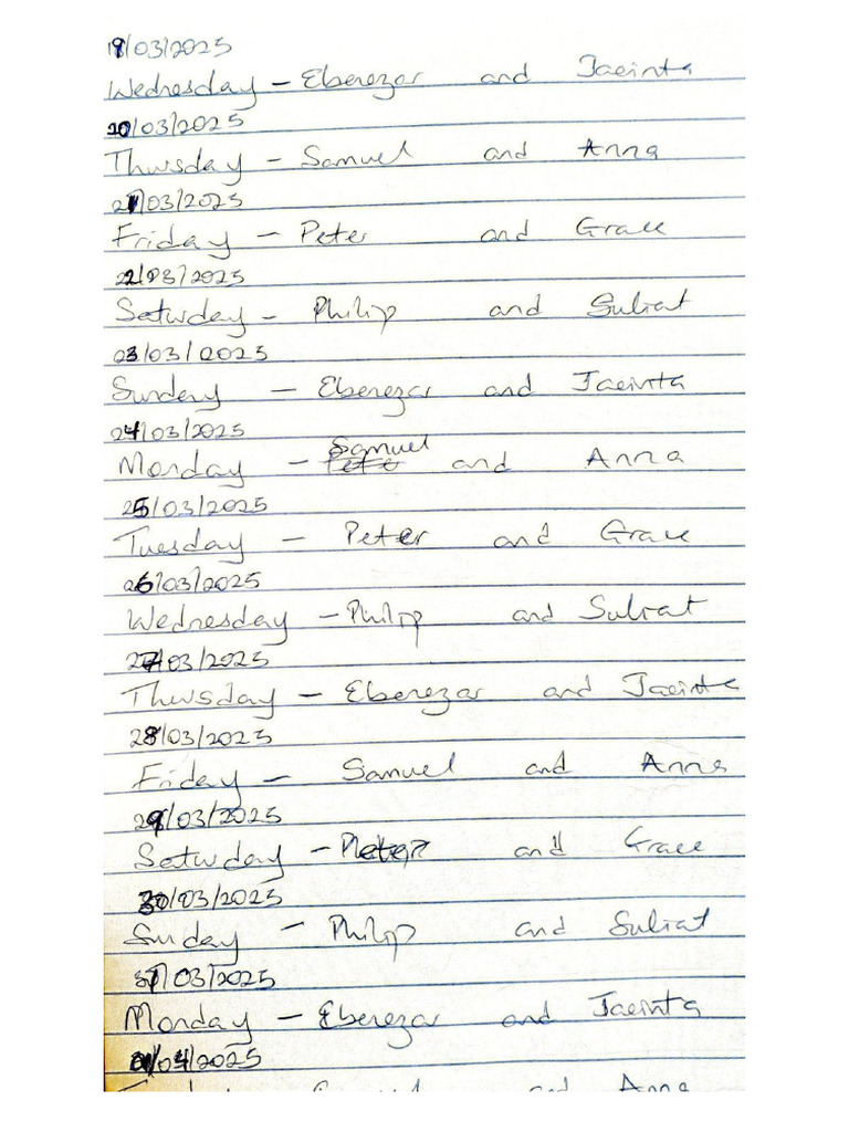 Project Time Table 1 (p2) | PDF