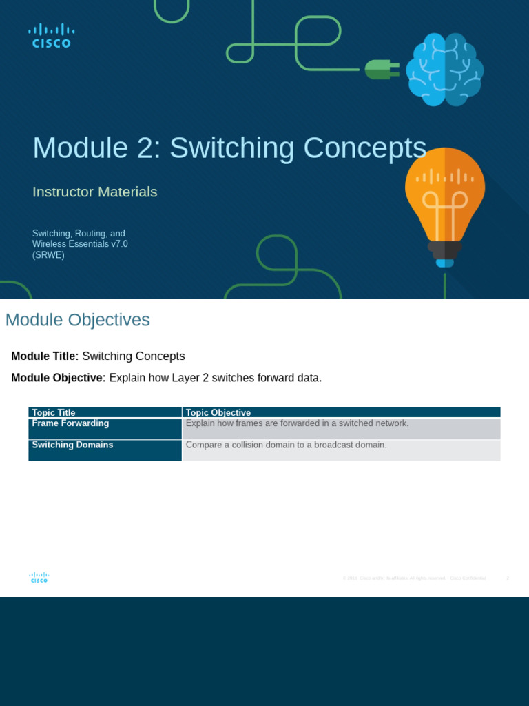 SRWE - Module - 2 - Switching Concepts | PDF | Network Switch | Computer Architecture