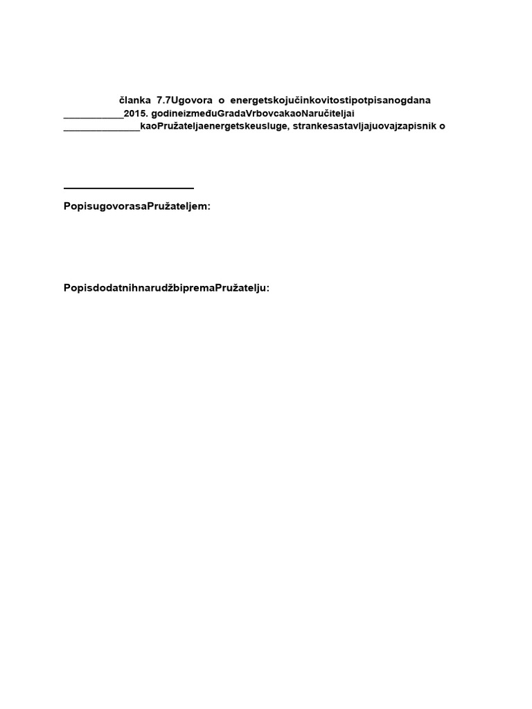 WWW - Vrbovec.hr Razno Prilog 6 Zapisnik o Primopredaji | PDF