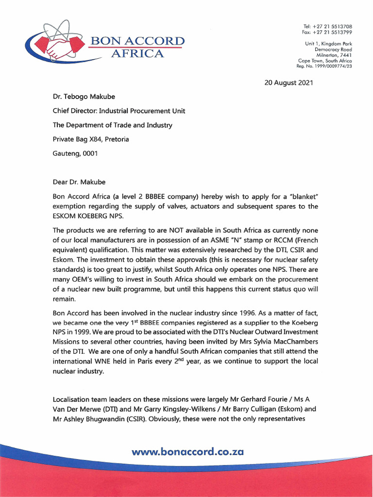 DTI - Localisation Blanket Request | PDF