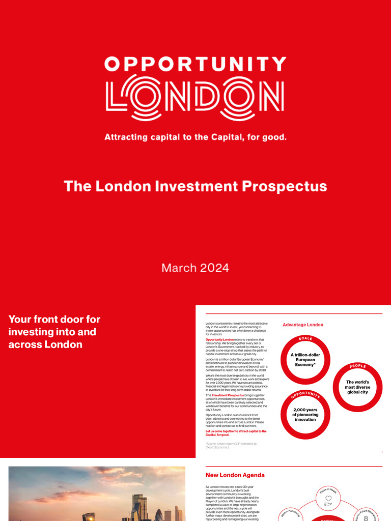 Opportunity London Prospectus March 2024 (Digital) - Compressed | PDF | London | Economies