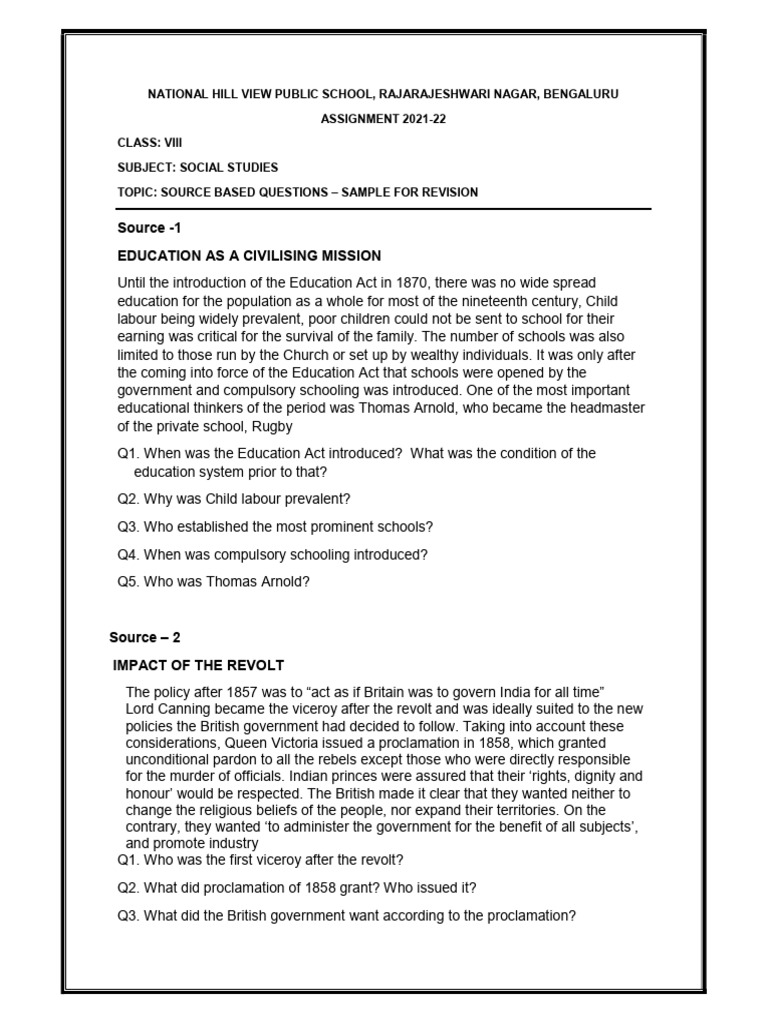 Study Material Sample Source Based Questions | PDF | Justice | Crime ...