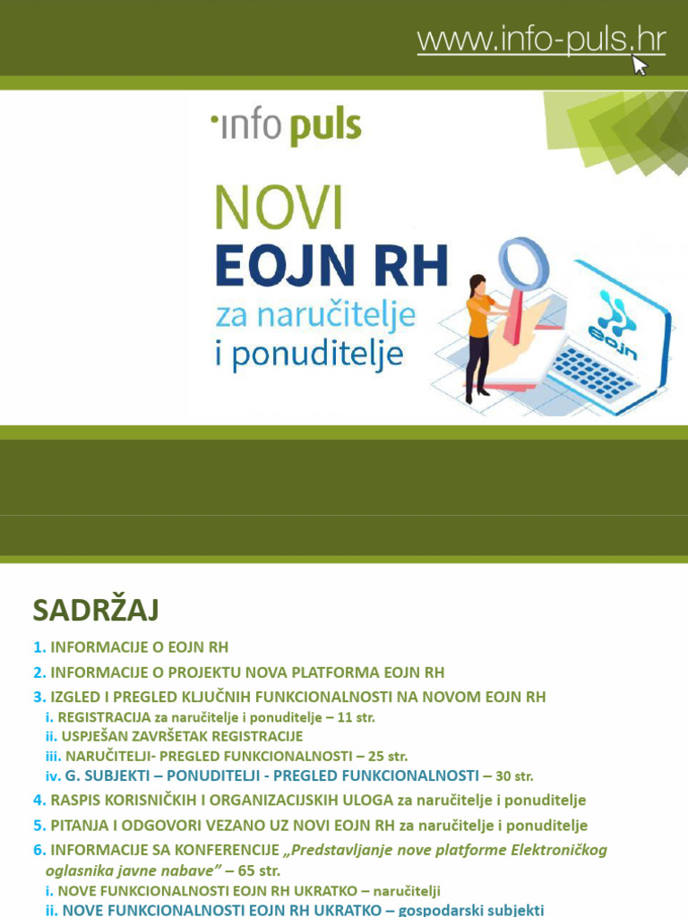 Priručnik - Novi EOJN 2024 | PDF