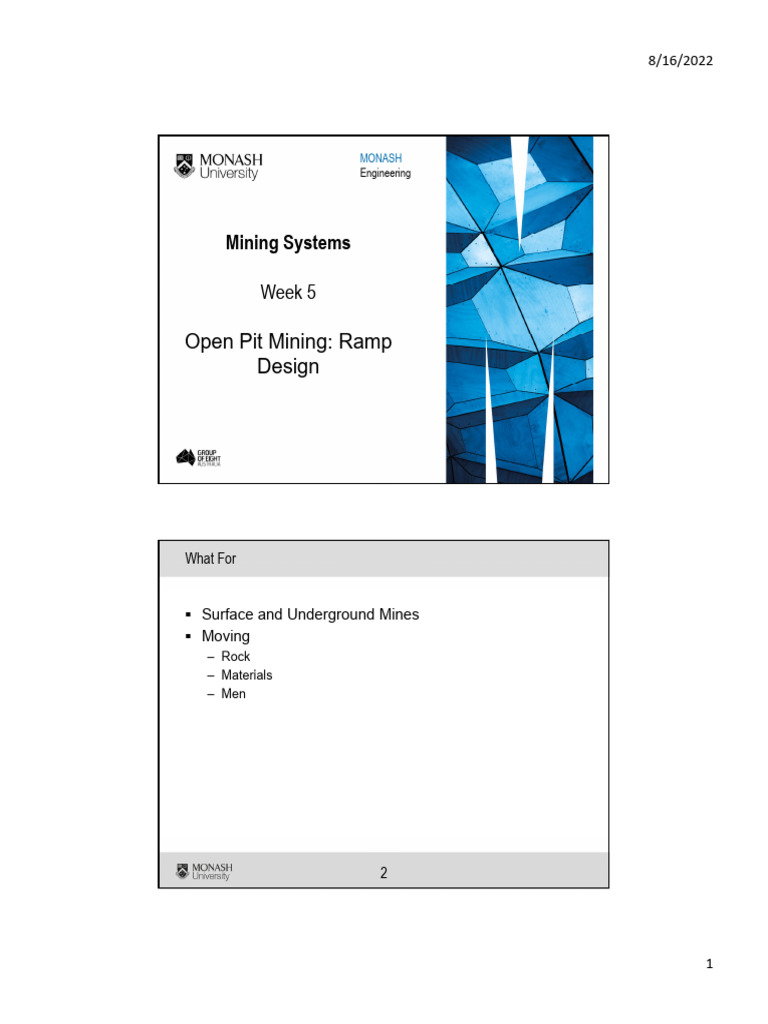 Open Pit Mining Haul Road Design Guide | PDF | Tire | Truck