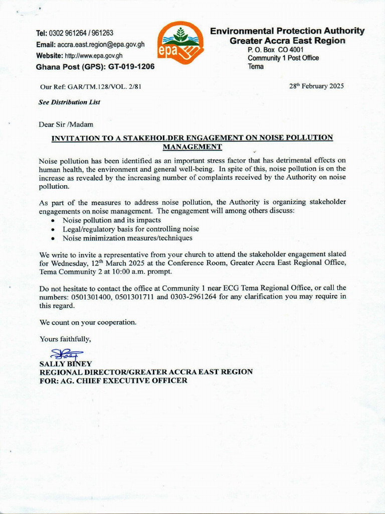 Church - Invitation To Stakeholders Engagement | PDF