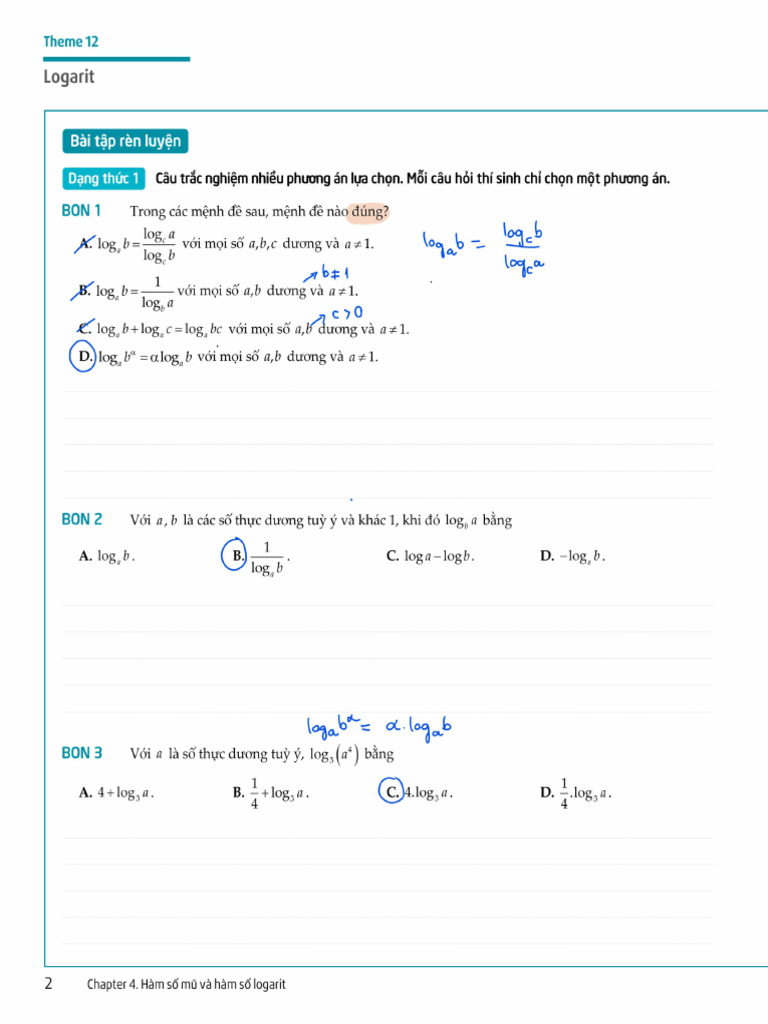 [handout] BTRL theme 12 logarit | PDF