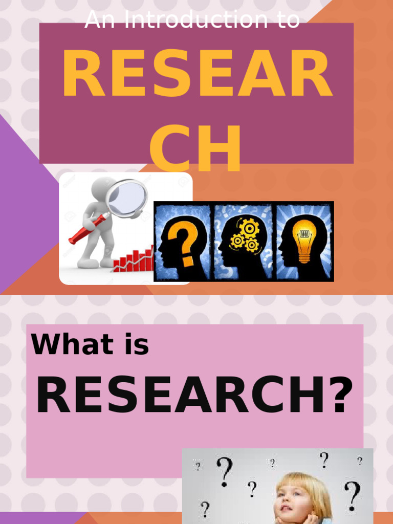 An Introduction To Research | PDF | Experiment | Inquiry