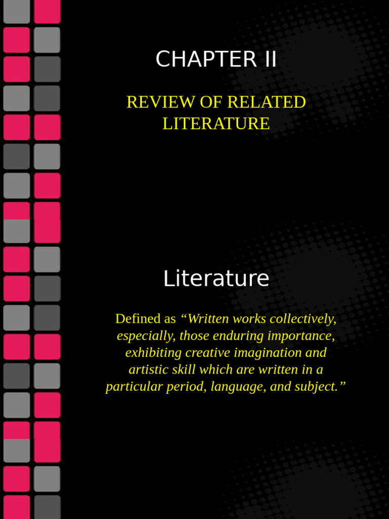 CHAPTER II Review of Related Literature | PDF | Methodology | Science