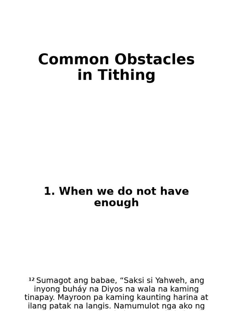TITHING | PDF