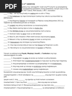 5 Halimbawa NG Lantay Na Pangungusap | PDF