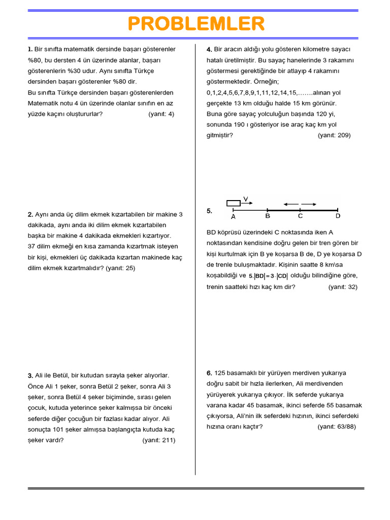 PROBLEMLER | PDF