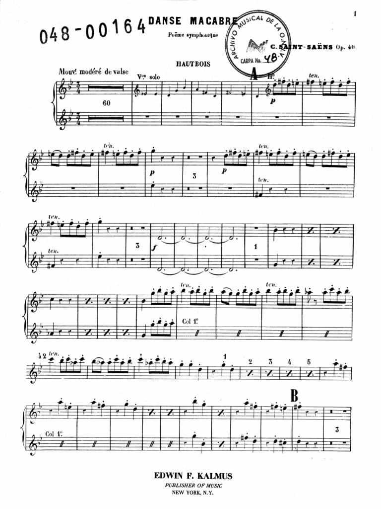 Danza Macabra Op. 40 Oboes | PDF