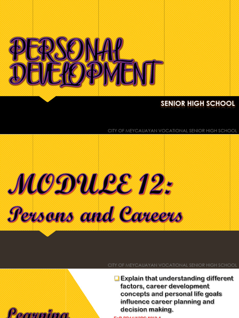PERSONAL-DEVELOPMENT-MODULE-12 | PDF