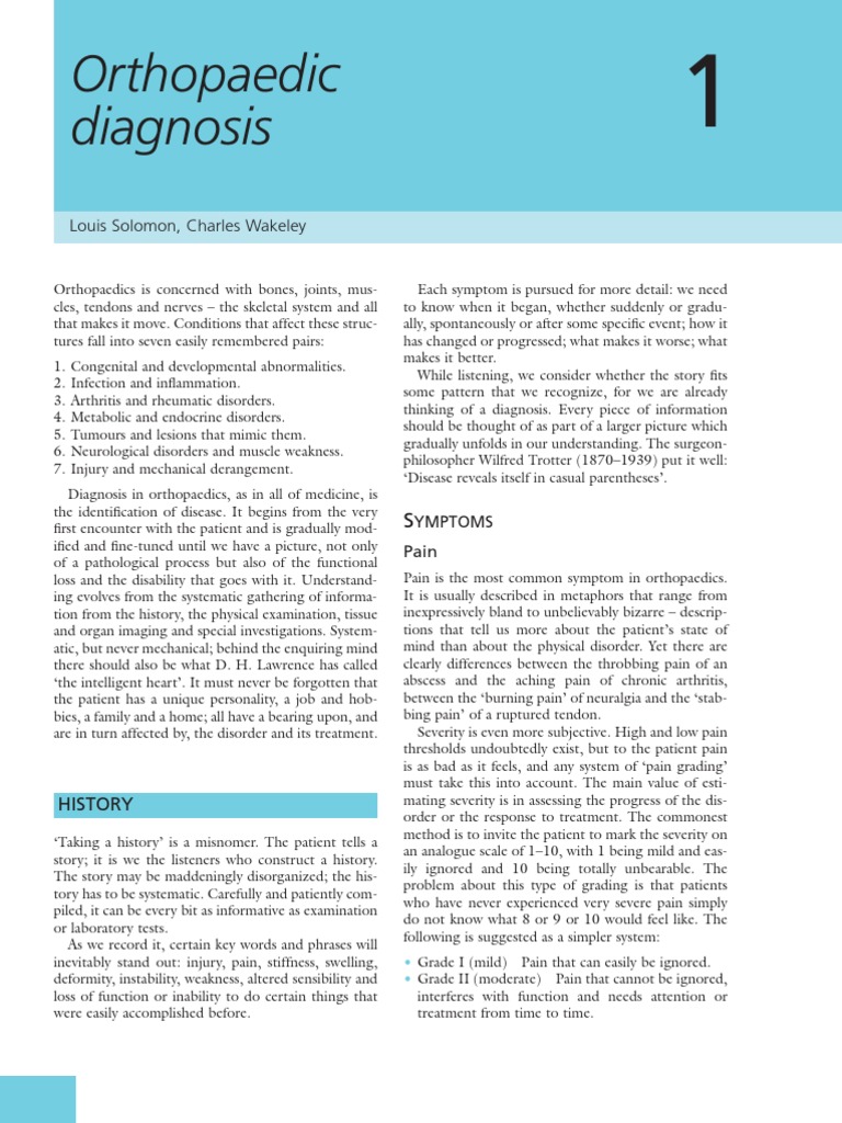 Diagnosis in Orthopaedic 3-28 | PDF | Anatomical Terms Of Motion ...