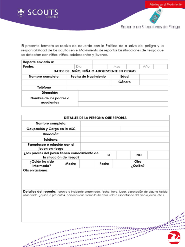 22-Reporte de Situaciones de Riesgo SFH | PDF