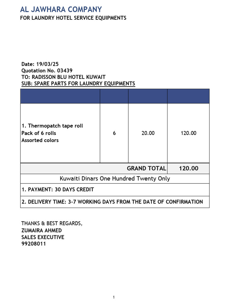 Qt03439 190325 - Radisson Blu | PDF
