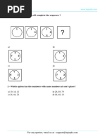 Logiqids Worksheets Sample Questions | PDF | Computers