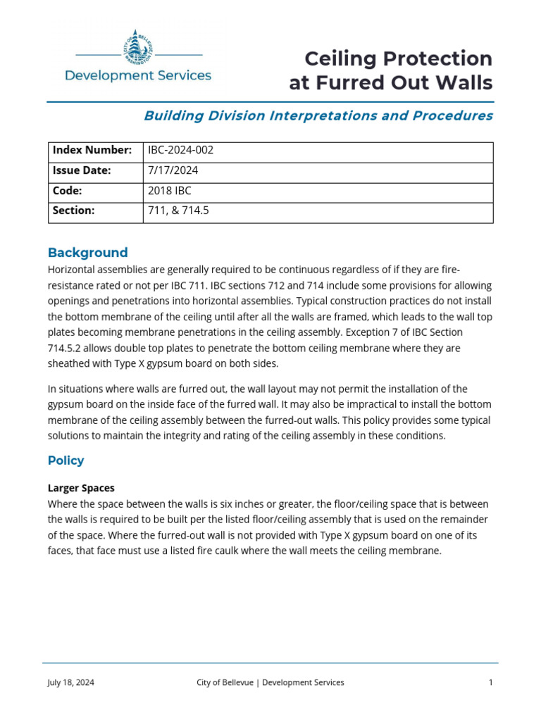 DSD 07182024 Ceiling Protection Furredout Walls Building Div Guideline ...