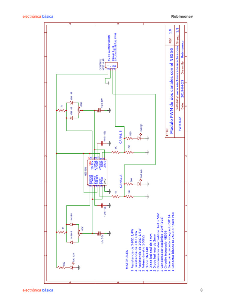 Módulo-PWM-de-2-canales-con-el-NE556 | PDF | Ingenieria Eléctrica | Equipo